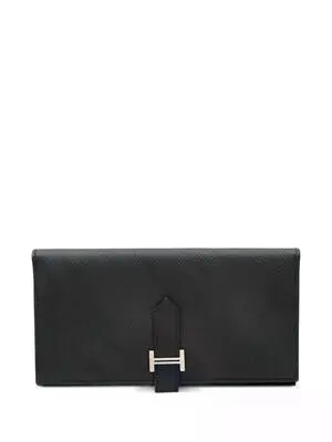 Hermès 2012 Bearn Epsom Leather Wallet - Black