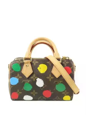 LOUIS VUITTON X Yk Nano Speedy Tote Bag - Brown