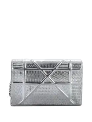 Dior Diorama Wallet On Chain Cannage Embossed Calfskin Clutch Bag