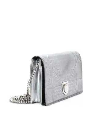 Dior Diorama Wallet On Chain Cannage Embossed Calfskin Clutch Bag