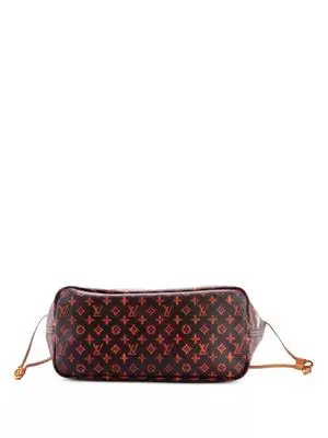 LOUIS VUITTON Neverfull Mm Limited Edition Grace Coddington Catogram Canvas Tote Bag - Brown