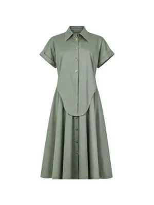 Liu Jo Button-down Midi Dress - Green