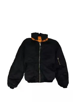 Vetements Hooded Bomber Jacket - Black