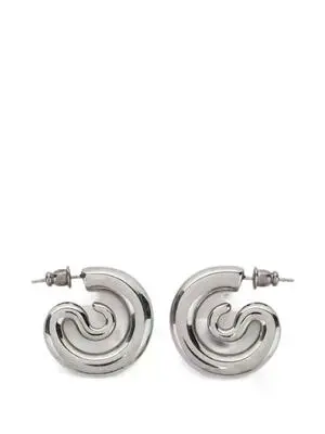PANCONESI Serpent Hoop Earrings - Silver