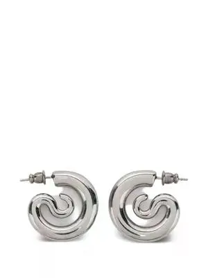 PANCONESI Serpent Hoop Earrings - Silver