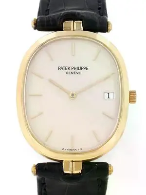 Patek Philippe 34mm Oval Ellipse Watch With Date Window