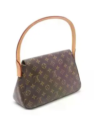 LOUIS VUITTON Monogram Canvas Mini Looping Handbag - Brown