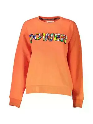 Desigual Bead-embellished Crew-neck Sweatshirt - Orange