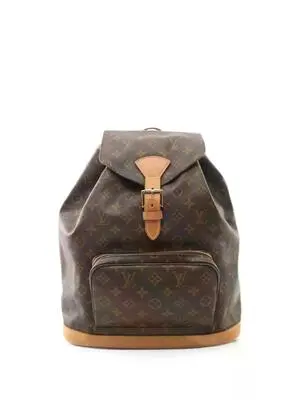 LOUIS VUITTON 2000 Monogram Montsouris Backpack - Brown