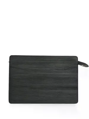 LOUIS VUITTON 2006 Pochette Homme Clutch Bag - Black