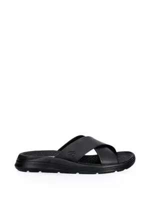 Sketchers Relaxed Fit Sargo Denal Crossover-strap Sandals - Black