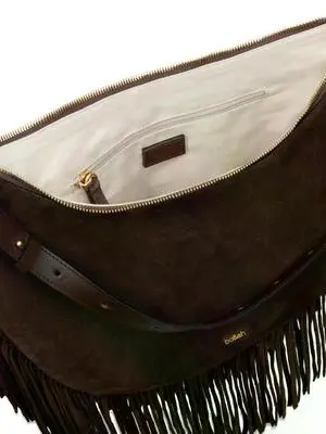 Ba&sh Fringes Suede Tote Bag