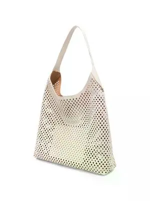 TWINSET Perforated-leather Shoulder Bag