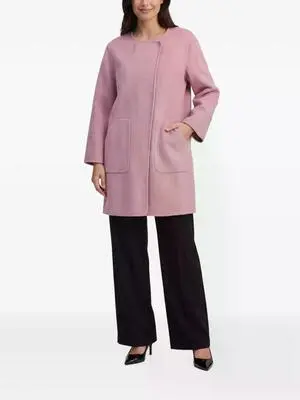 CARACTÈRE Collarless Patch-pocket Coat
