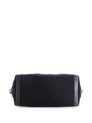 Saint Laurent Rive Gauche Embroidered Canvas Bowling Bag