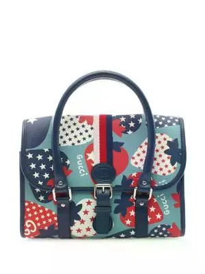 Gucci Strawberry-print Tote Bag - Blue