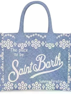 MC2 SAINT BARTH Vanity Broderie-anglaise Tote Bag