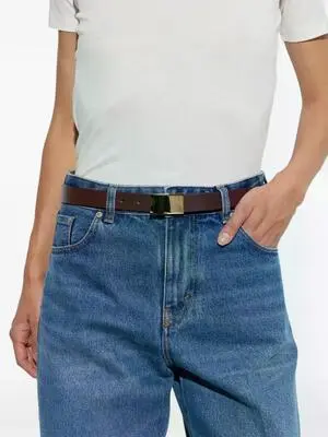 Victoria Beckham Portofino Mirror Leather Belt