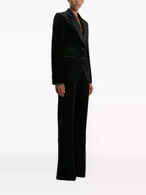Victoria Beckham Velvet Texture Tailored Jacket