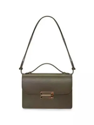 Victoria Beckham Dorian Leather Shoulder Bag - Brown