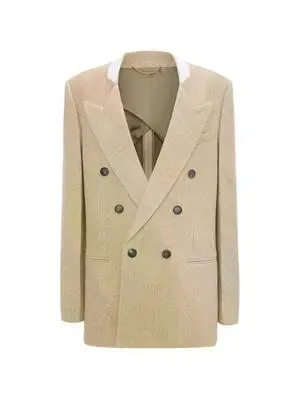 Victoria Beckham Beatrice Double-breasted Blazer - Neutrals