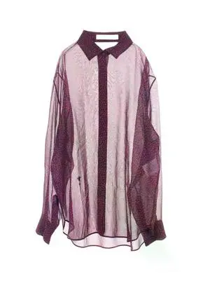 Dior Heart-print Silk Blouse