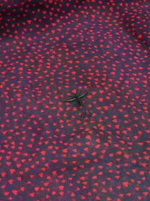 Dior Heart-print Silk Blouse