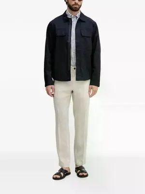 JOOP! Hank Pressed-crease Logo-patch Trousers