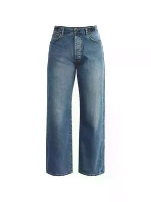 Chimala Adjustable Waist Faded Jeans