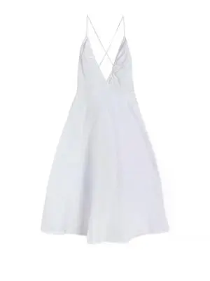 Aspesi Gathered V-neck Dress