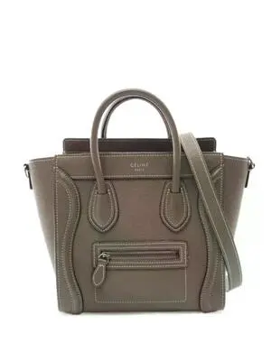 Celine Nano Luggage Tote Bag - Grey