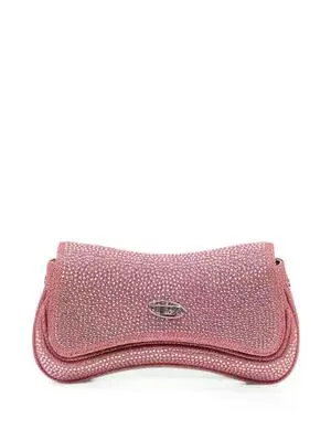 DIESEL® Small Play Rhinestone-embellished Shoulder Bag - Pink