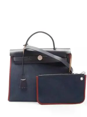 Hermès 2015 Herbag Zip Pm Handbag - Blue