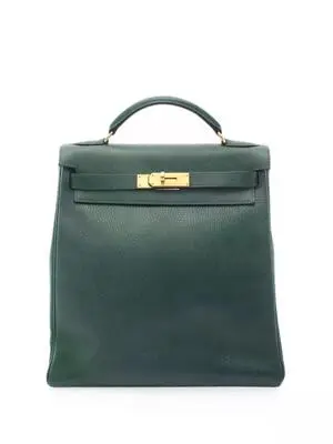 Hermès 1999 Kelly Backpack - Green