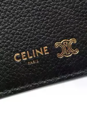 Celine Triomphe Leather Card Holder