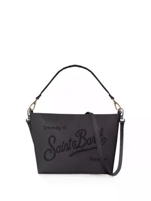 MC2 SAINT BARTH Aline Logo-embossed Shoulder Bag - Black