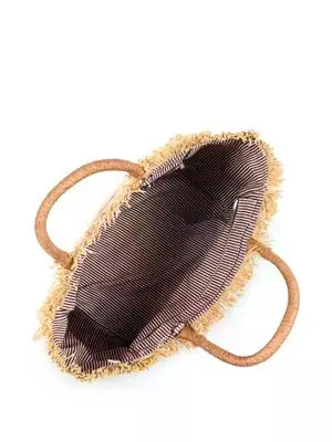MC2 SAINT BARTH Colette Embroidered Tote Bag - Neutrals