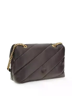 Pinko Medium Love Quilted-leather Shoulder Bag