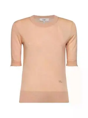 Chloé Short-sleeve Sweater - Pink