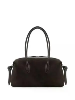 Yuzefi Brioche Suede Tote Bag - Brown