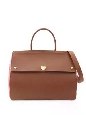 Burberry Elizabeth Leather Tote Bag - Brown
