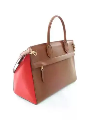 Burberry Elizabeth Leather Tote Bag - Brown