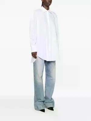 VICOLO Oversized Curved Hem Shirt