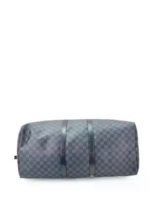 LOUIS VUITTON 2009 55 Keepall Bandoulière Damier Graphite Holdall