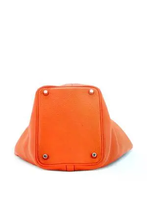 Hermès Picotin Lock Bag Clemence Pm Bucket Bag - Orange