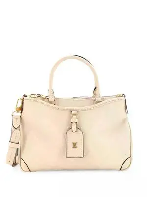 LOUIS VUITTON Trianon Handbag Monogram Empreinte Giant Pm Satchel - Neutrals