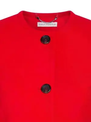 EMILIA WICKSTEAD Cropped Button-fastening Jacket