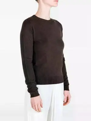 Rick Owens Ribbed-trim Fine-knit Sweater