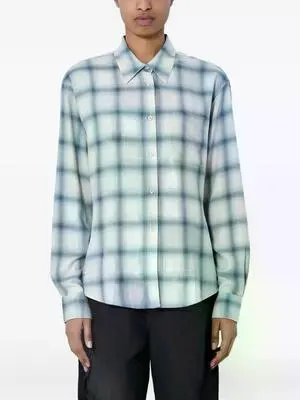 Our Legacy Checked Long-sleeve Shirt - Neutrals