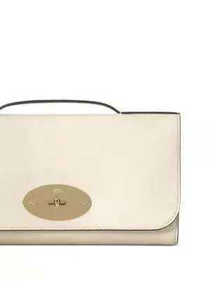 Mulberry Lily Postman's Lock Leather Clutch Bag